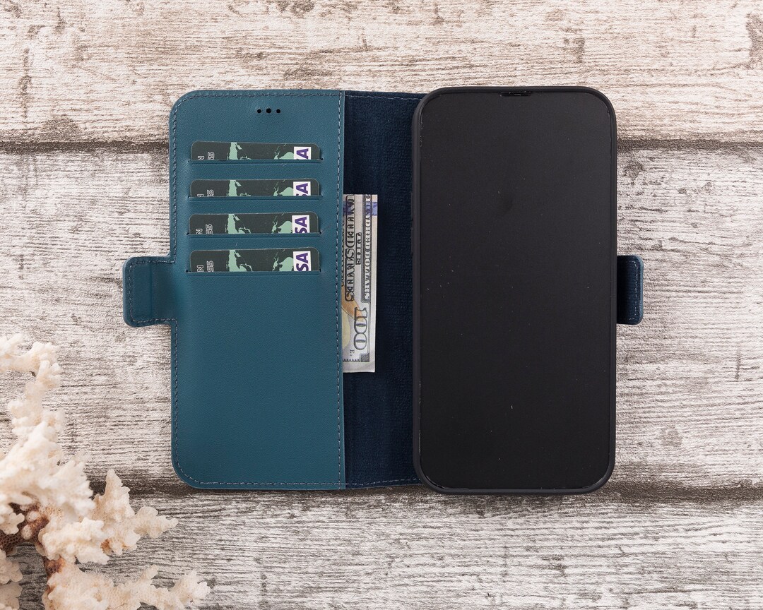 Genuine Leather iPhone 13 Pro Max Custom Case, Personalized Real ...