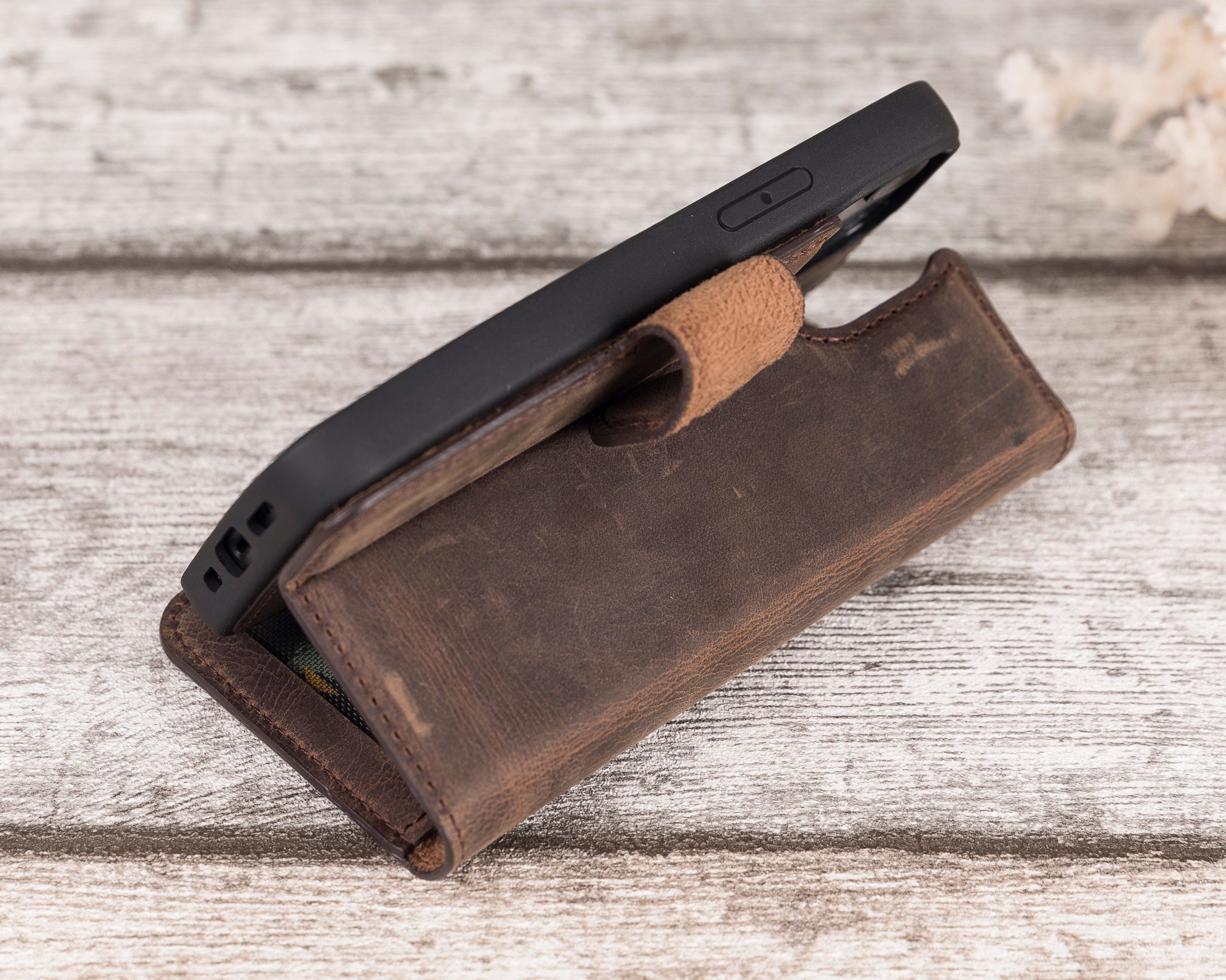 IPhone 13 Mini Magsafe Compatible Detachable Wallet Case, Personalized ...