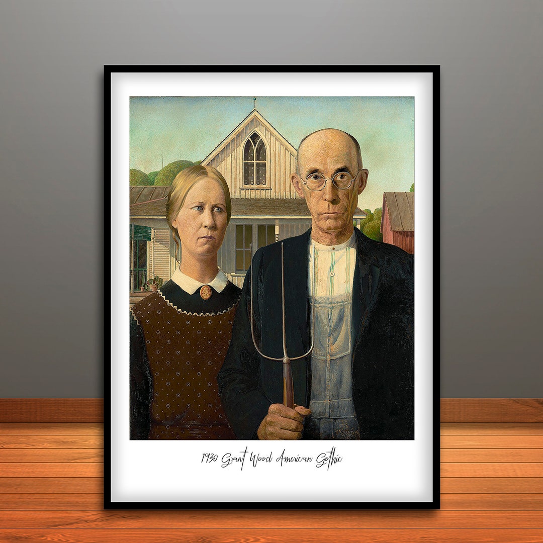 American Gothic Museum Poster Flemish Renaissance Famous Prints - Etsy