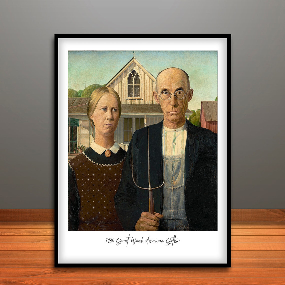 American Gothic Museum Poster Flemish Renaissance Famous Prints - Etsy