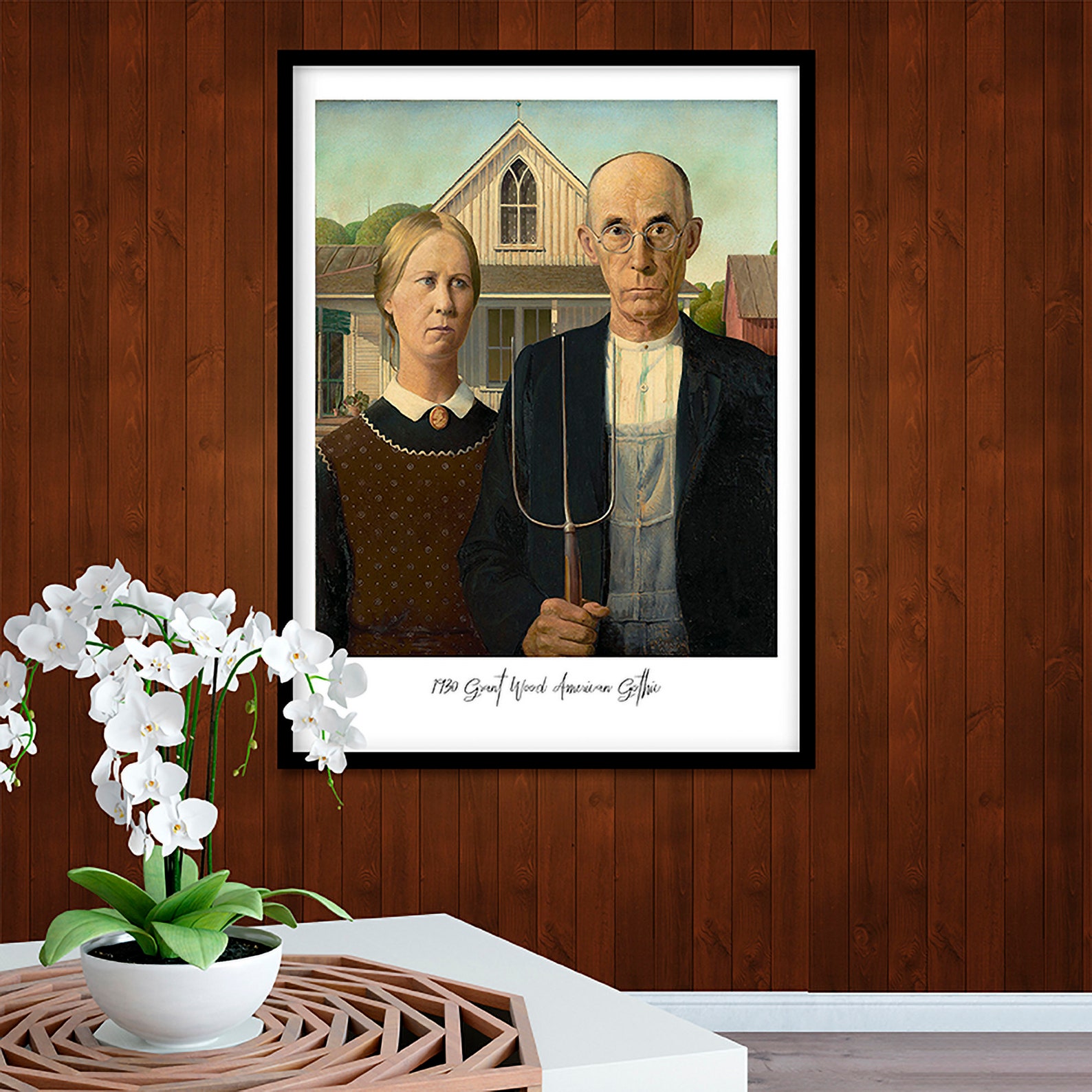 American Gothic Museum Poster Flemish Renaissance Famous Prints - Etsy