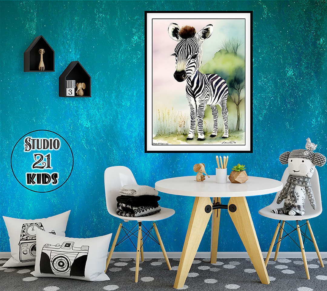 Baby Zebra Print Equus Wall Art Equine Poster Equus - Etsy