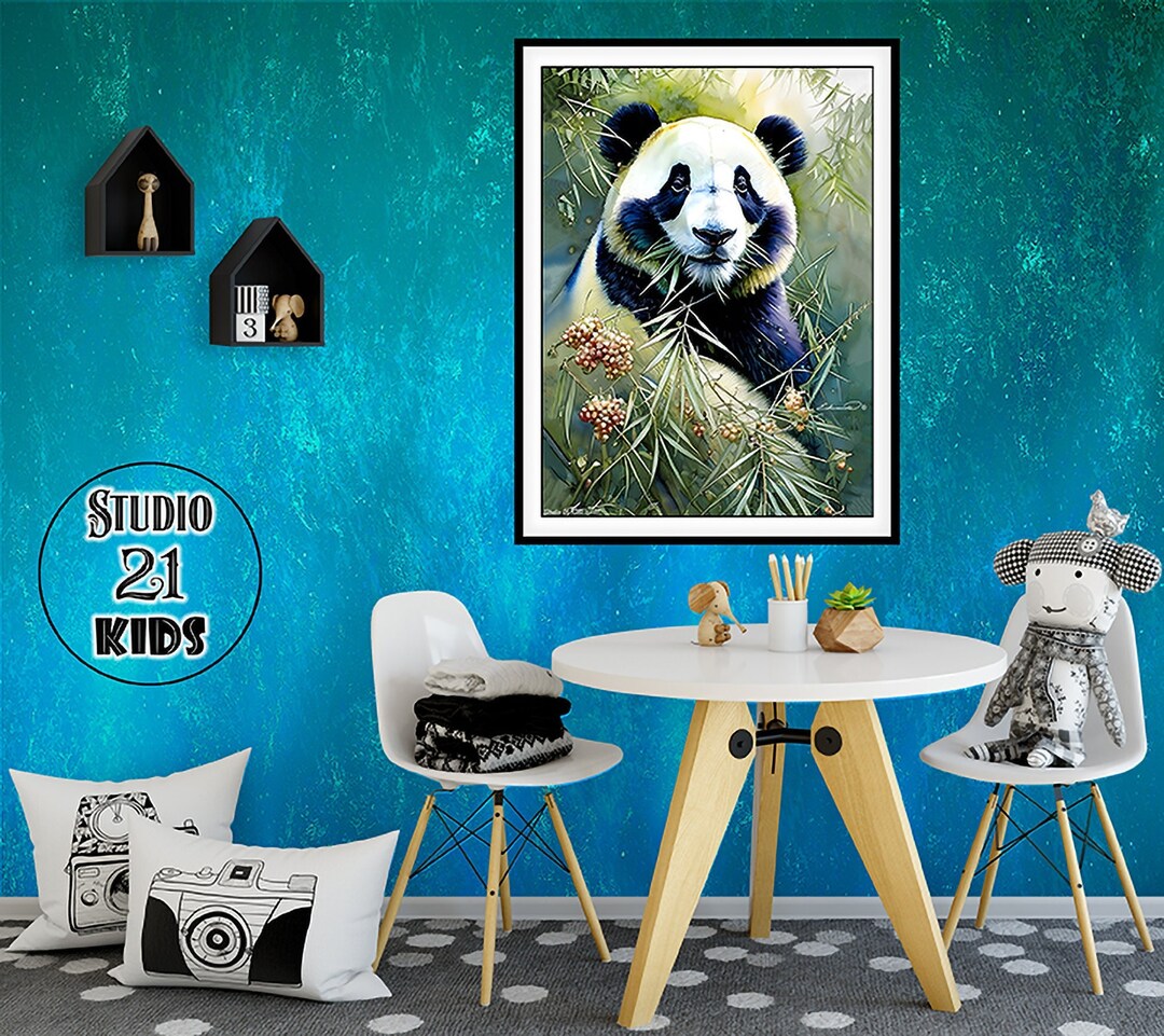 Baby Giant Panda Print, Giant Panda Wall Art, Giant Panda Poster, Giant ...