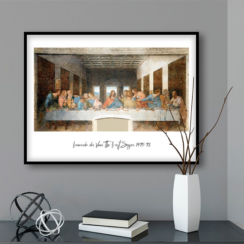 The Last Supper Leonardo Da Vinci Italian Renaissance Museum Replica ...
