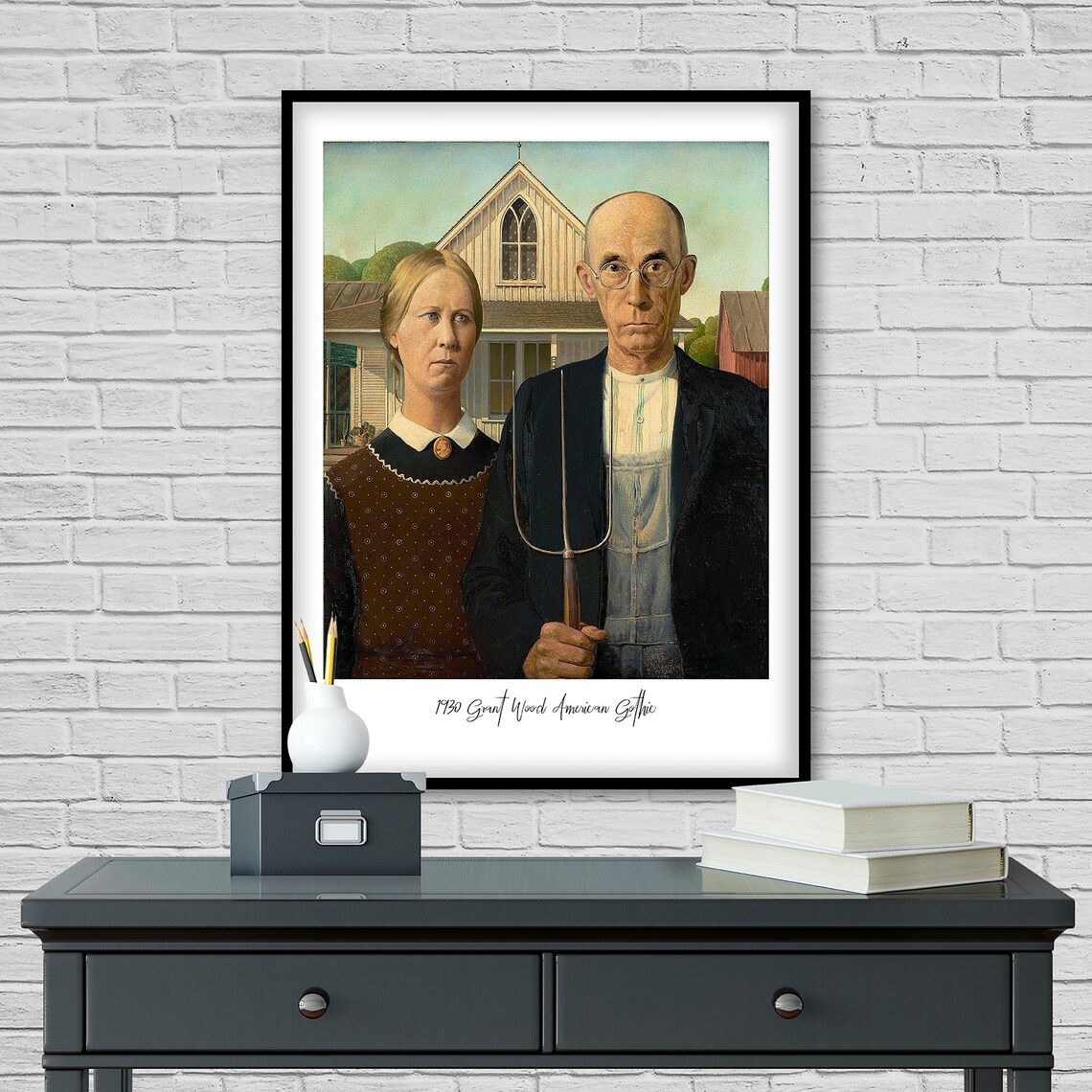 American Gothic Museum Poster Flemish Renaissance Famous Prints - Etsy