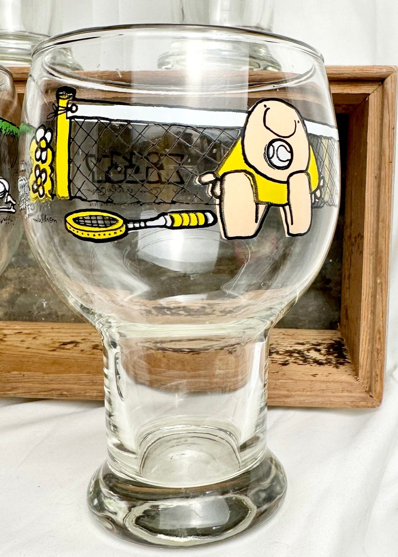 Vintage ZIGGY 20oz Glasses - Etsy