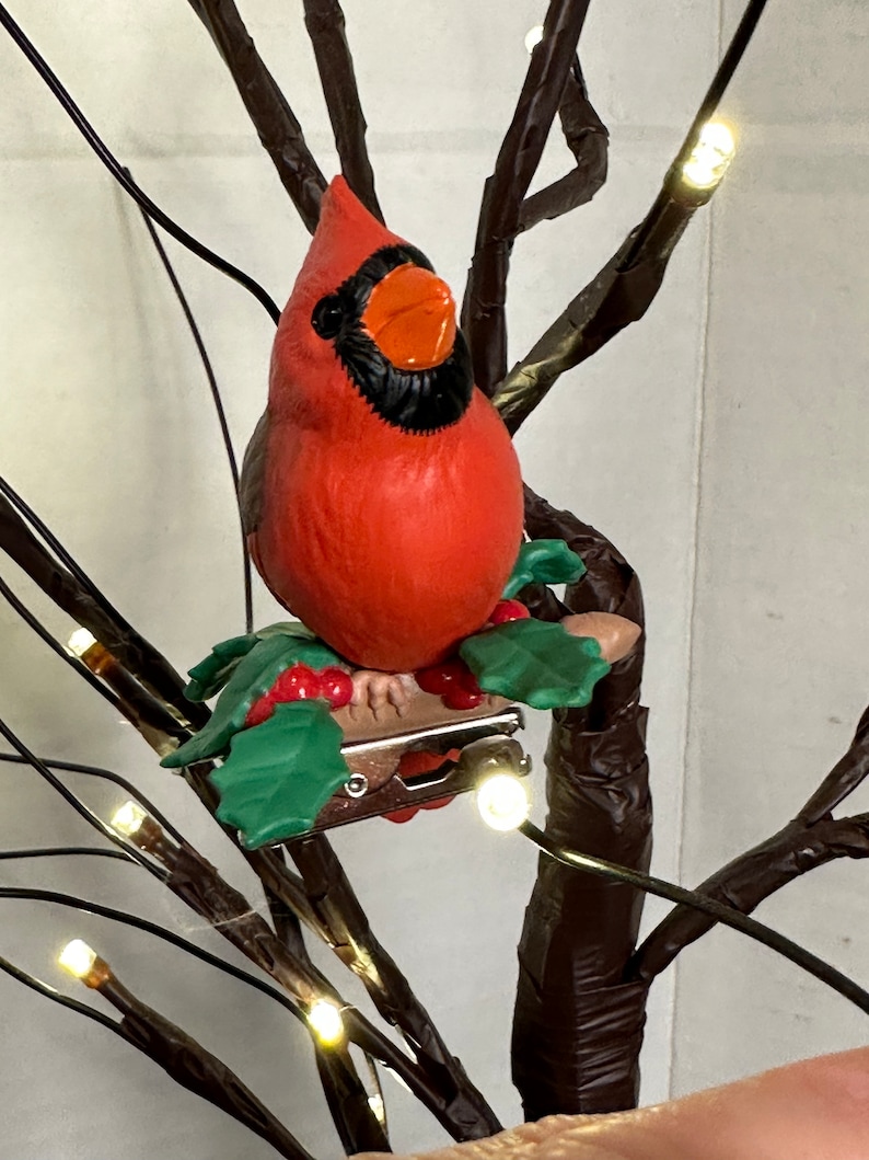 Hallmark Vintage Cardinal Ornament , Cardinal Clip on , Home Decor - Etsy