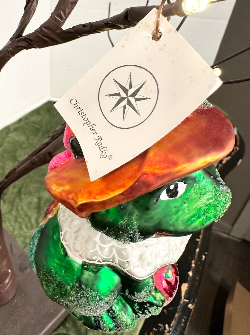 Christopher Radko Lillie Mae Frog Ornament: Vintage Easter/christmas ...