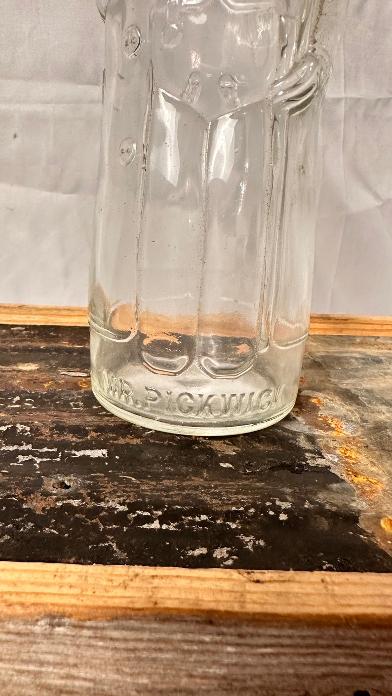 1930s Mr. Pickwick Vintage Vinegar Bottle Vintage Glass Decor - Etsy