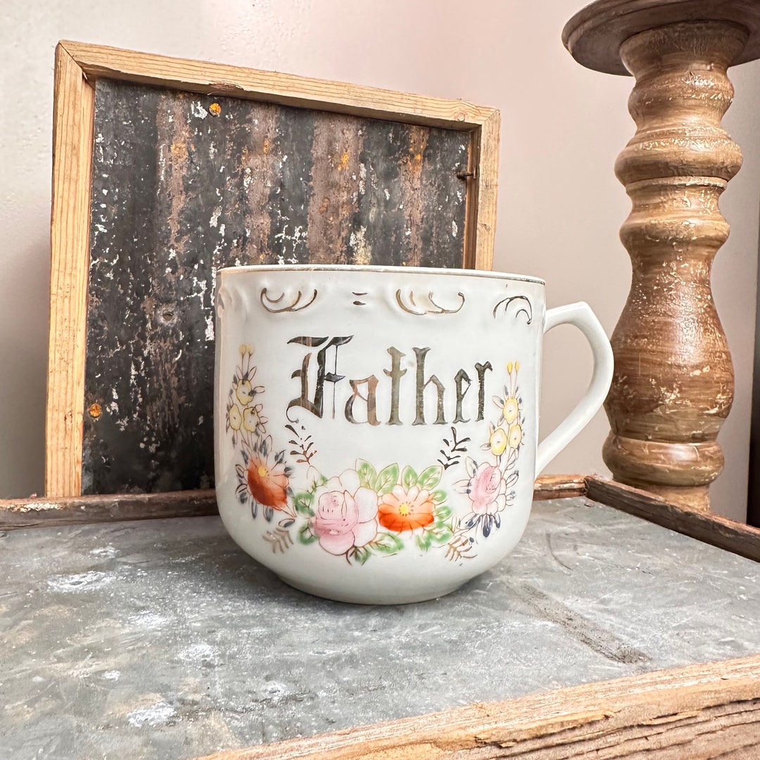 19th Century Gilded Fathers Mug , Vintage Shaving Mug - Etsy