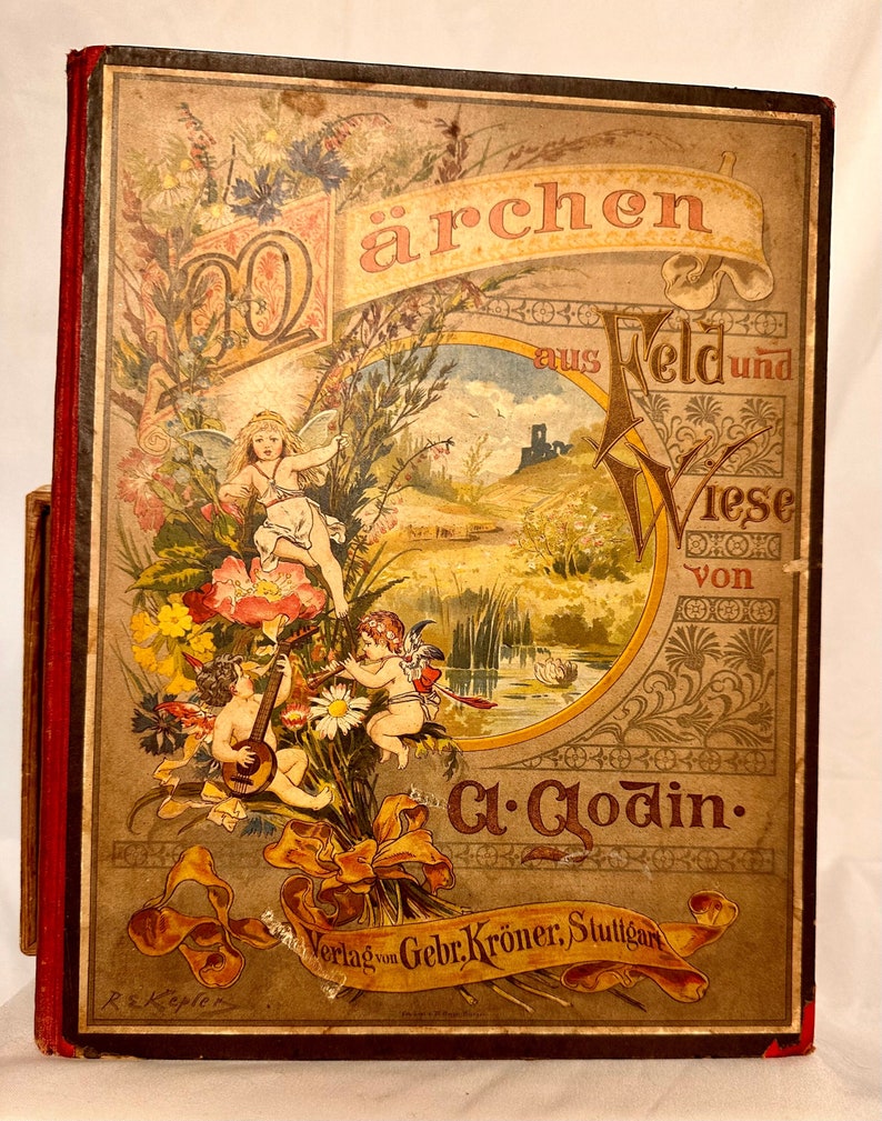 1886 Antique Fairy Tale Book by German Author fairytales From Fields ...