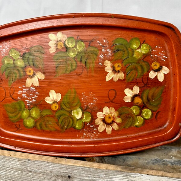 Tole Painted Tray - Etsy