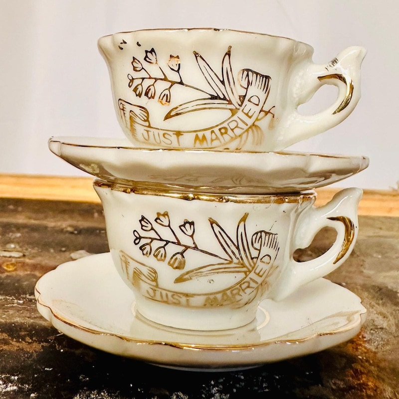 Vintage Lefton Tea Cup Set - Etsy