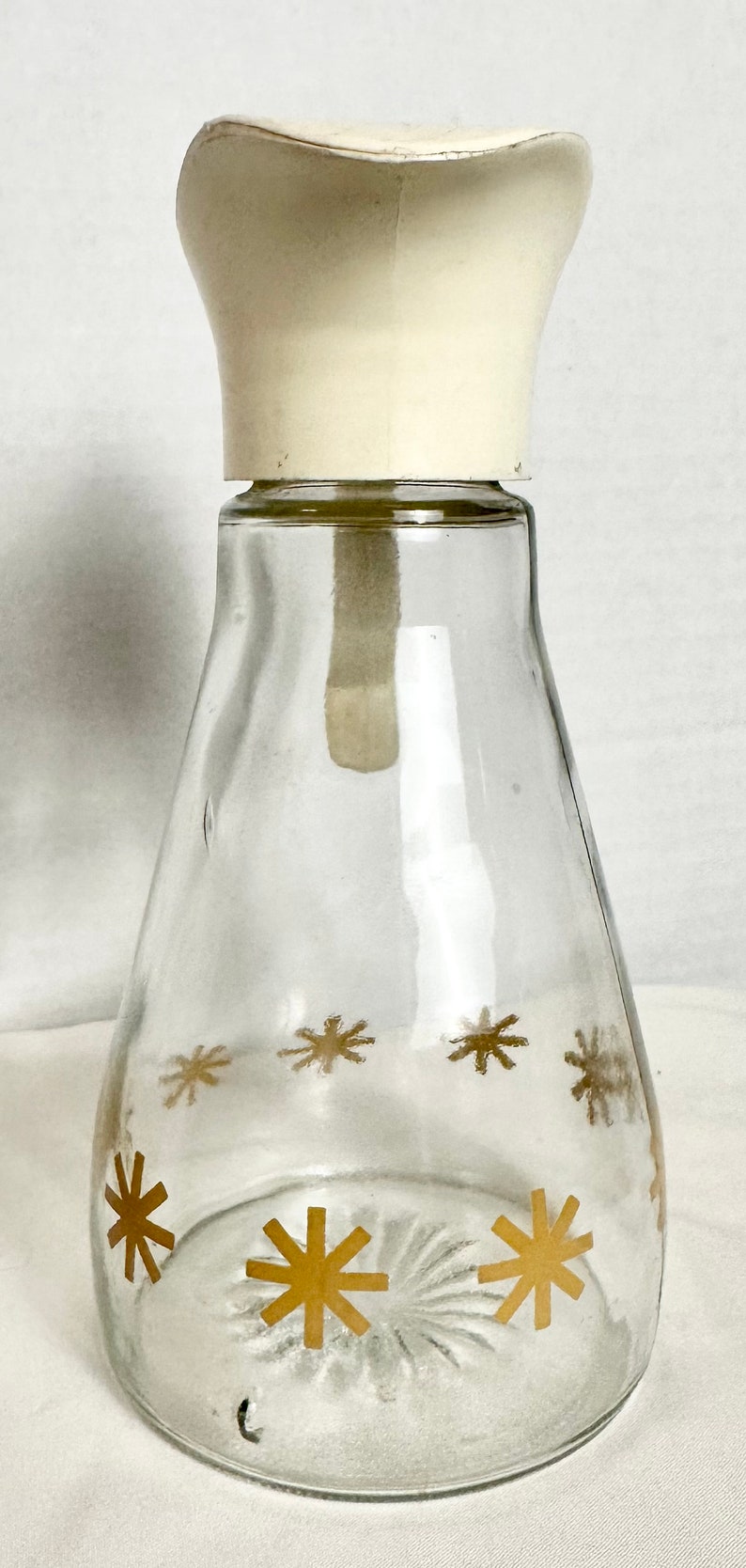 Vintage Atomic Starburst Glass Syrup Dispenser Retro Syrup - Etsy