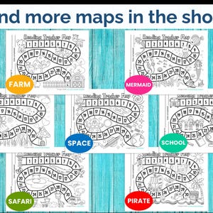 Reading Tracker Map Printable: Pirate Theme | Kids Reading Log ...