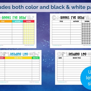 Space Theme Reading Tracker Map Printable: Kids Reading Log & Reward ...