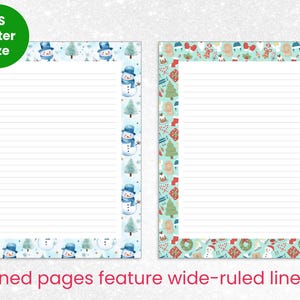 Printable Stationery: Festive Christmas Bundle | Letter-writing Paper ...