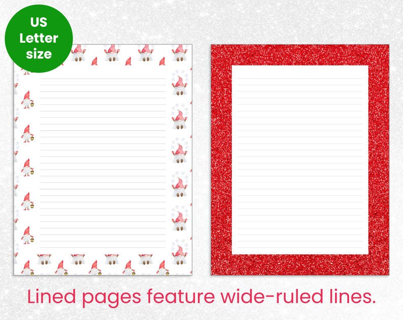 Printable Stationery: Festive Christmas Bundle | Letter-writing Paper ...