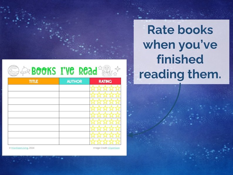 Space Theme Reading Tracker Map Printable: Kids Reading Log & Reward ...