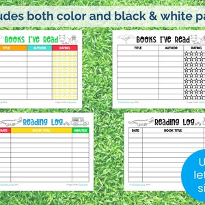 Reading Tracker Map Printable: Safari Theme | Kids Reading Book Log ...