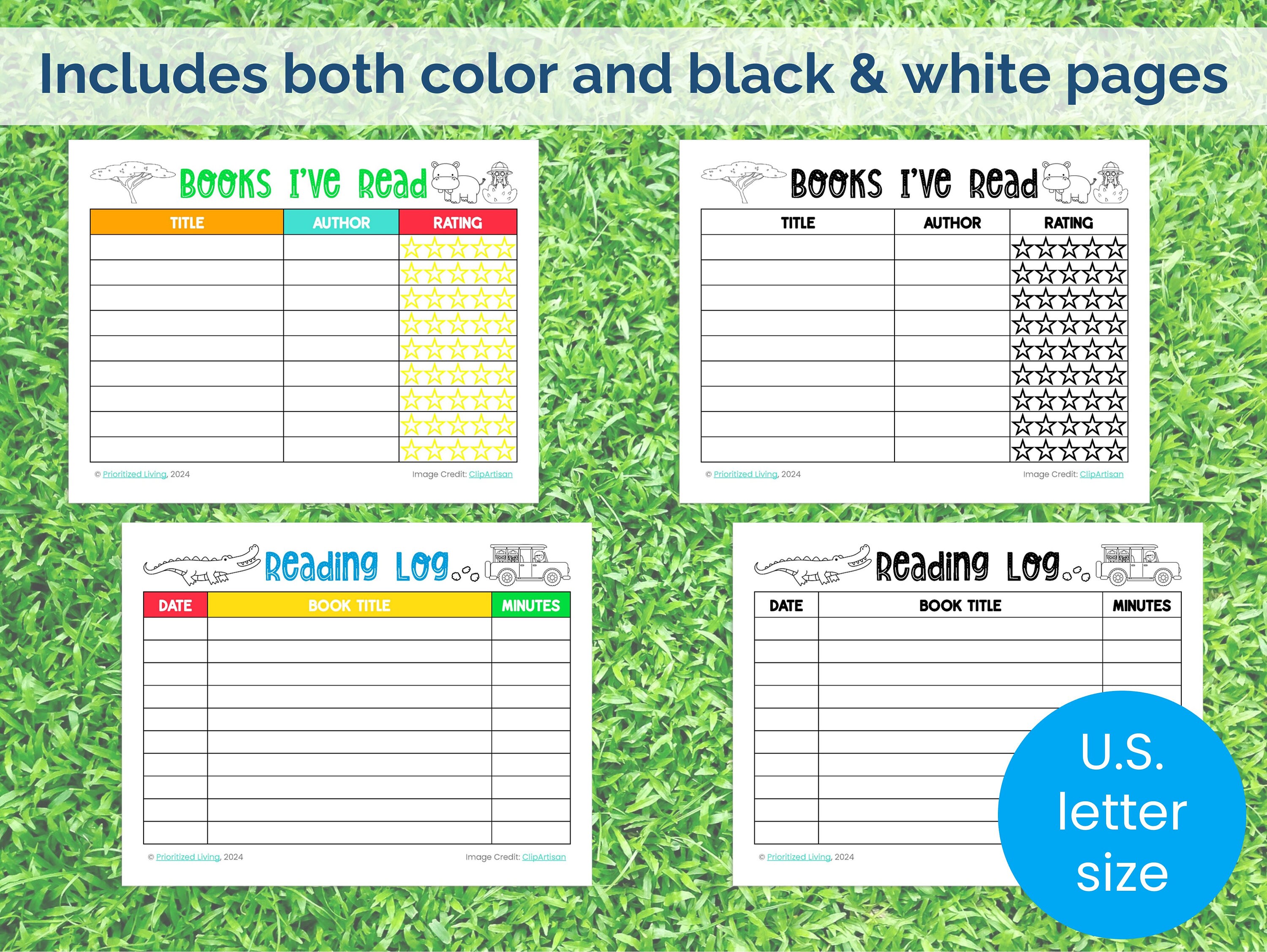 Reading Tracker Map Printable: Safari Theme | Kids Reading Book Log ...