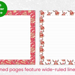 Printable Stationery: Festive Christmas Bundle | Letter-writing Paper ...