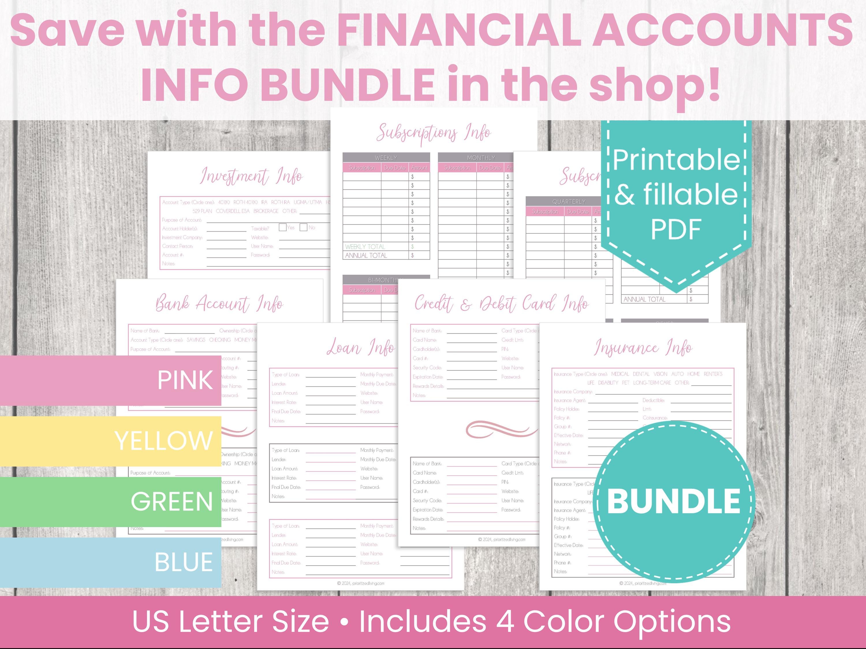 Checkbook Register Printable: Checkbook Ledger, Checkbook Log ...