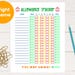Allowance Tracker Printable: Paid Chore Log and Money Tracker in 2 ...