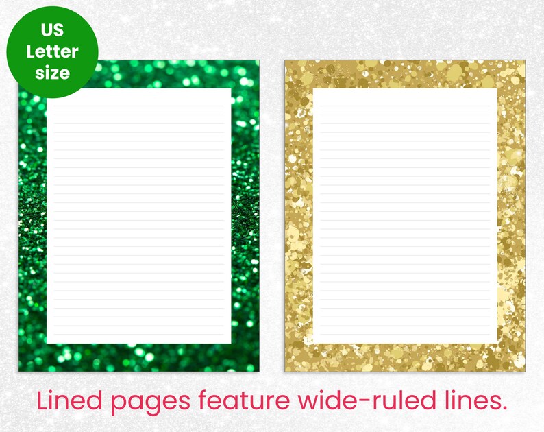 Printable Stationery: Festive Christmas Bundle | Letter-writing Paper ...