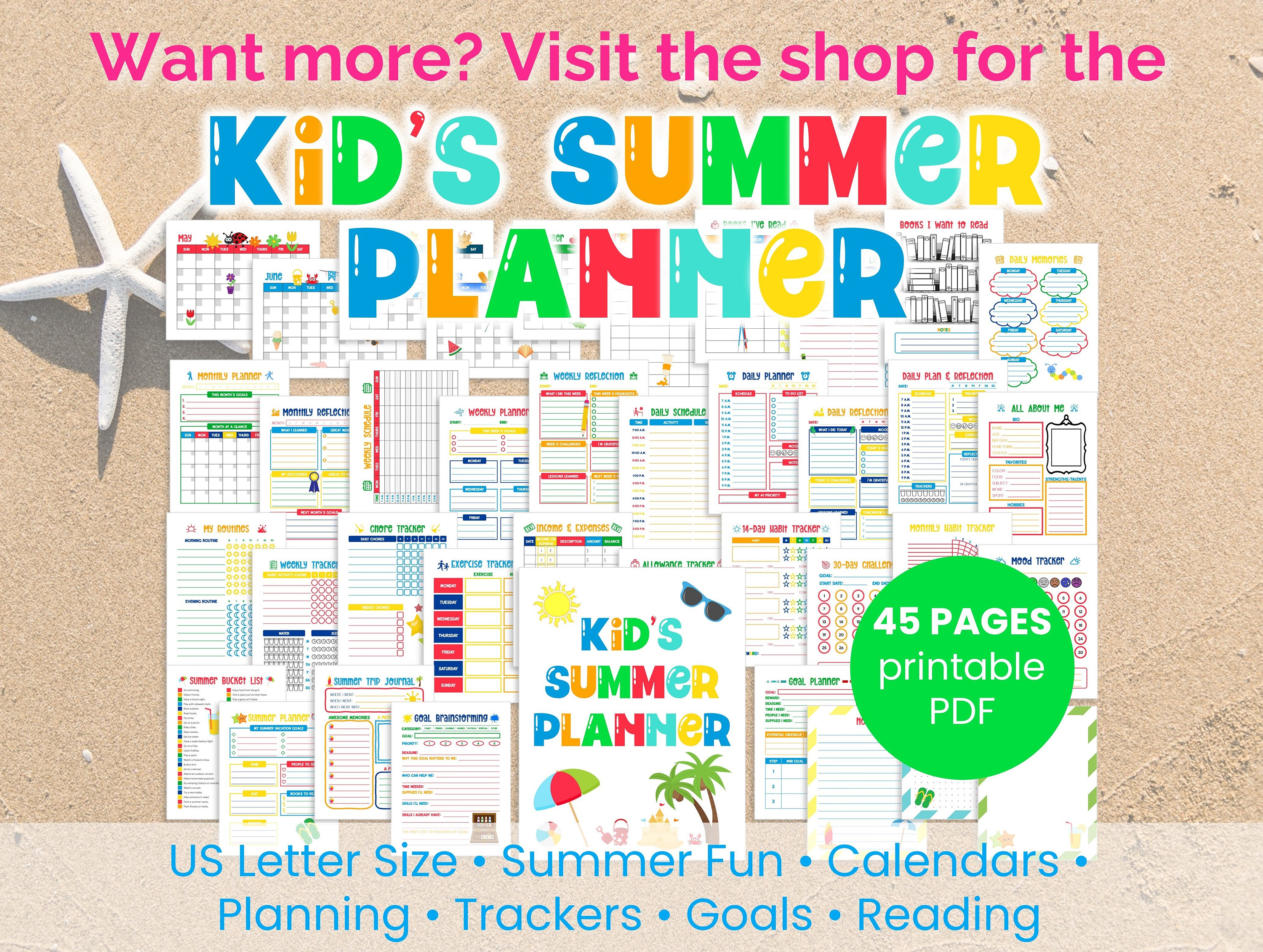 Undated Monthly Calendars Printable: Blank & Colorful | Perfect for ...