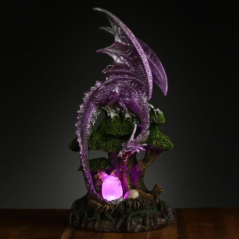 Tree of Life Dragon Mother LED Dark Legends Dragon Figurine - Etsy