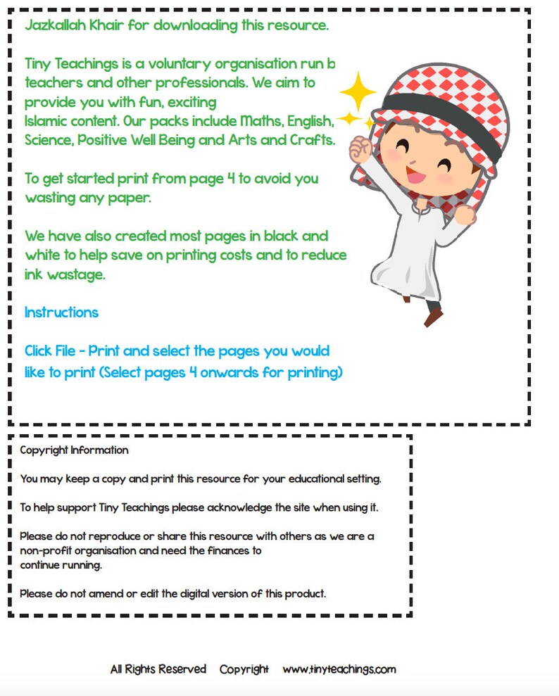 Character Building I Printable I Islamic Learning I Fun Activities I ...