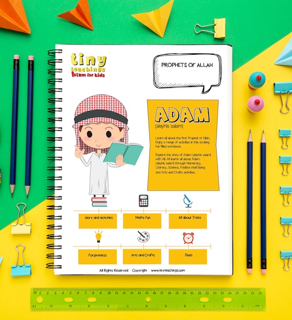 Prophet Adam Children's Activity Book I Printable I | Etsy