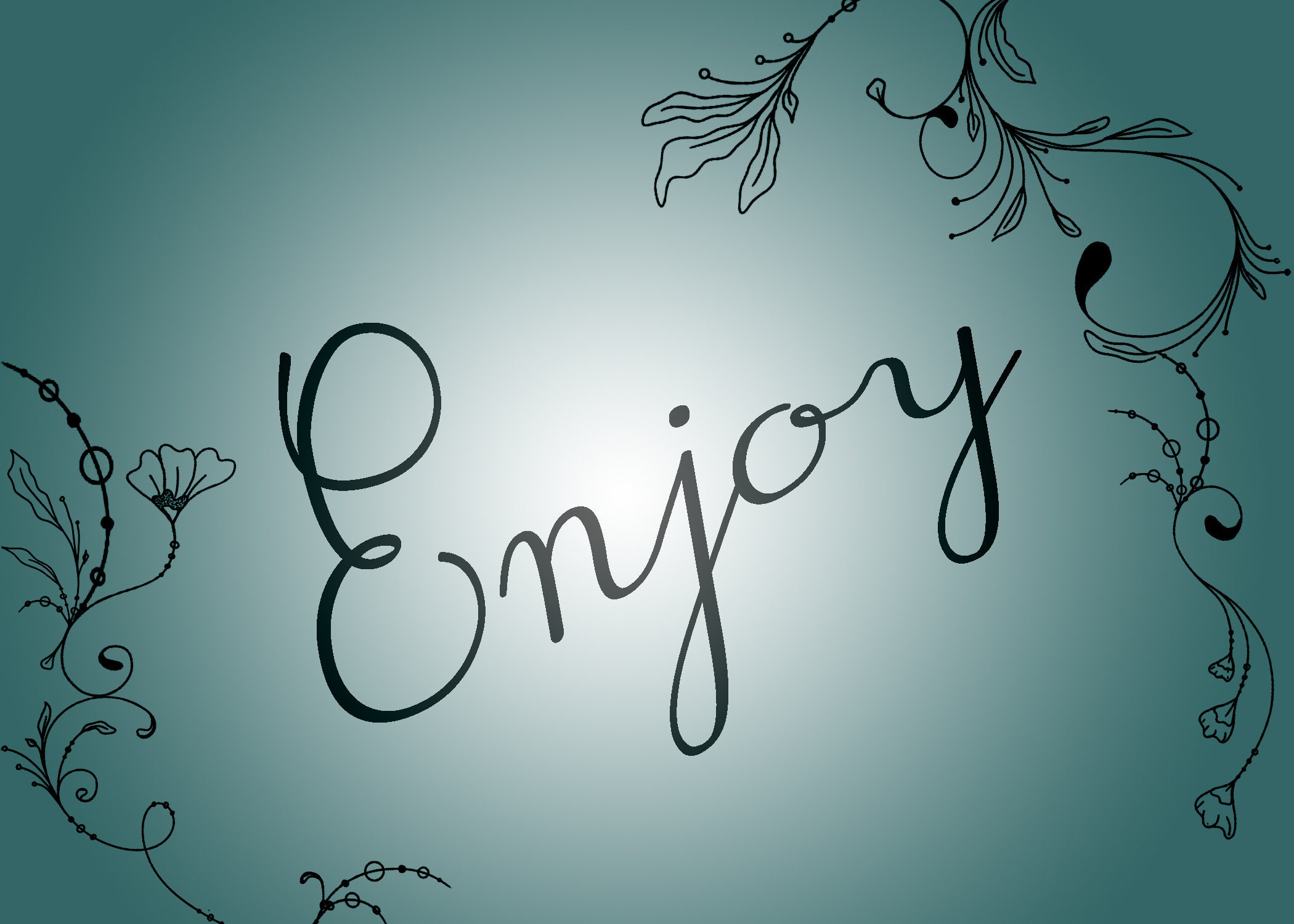 Botanical Whimsy, 27 Elements, Commercial Use, Floral Doodles, Hand ...