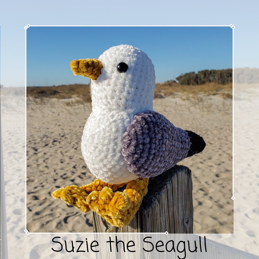 Suzie the Seagull and Laurie the Laughing Gull Crochet Patterns PDF ...