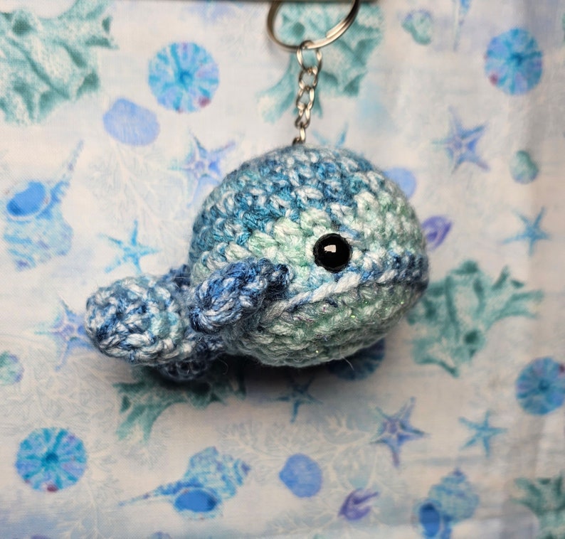 Baby Whale Crochet Keychain PDF Pattern Download - Etsy