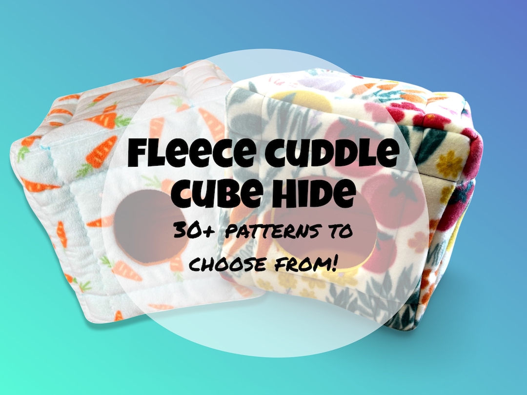 Guinea Pig Hidey House Fleece Hide Guinea Pig Bed Guinea Pig House Cube ...