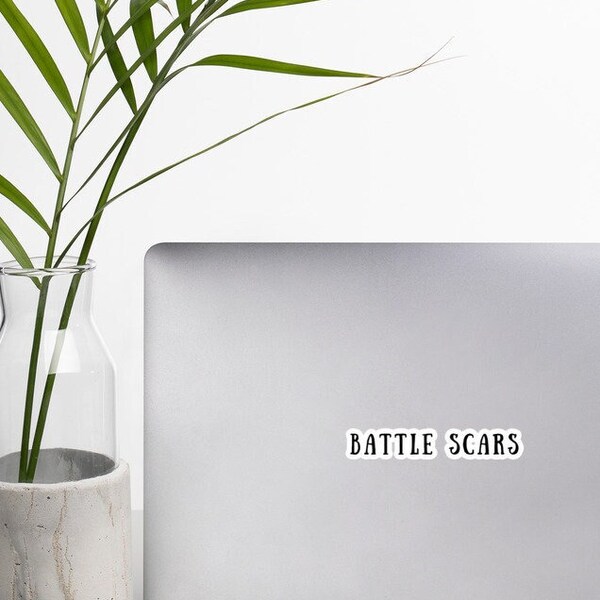 Battle Scarred Sticker - Etsy