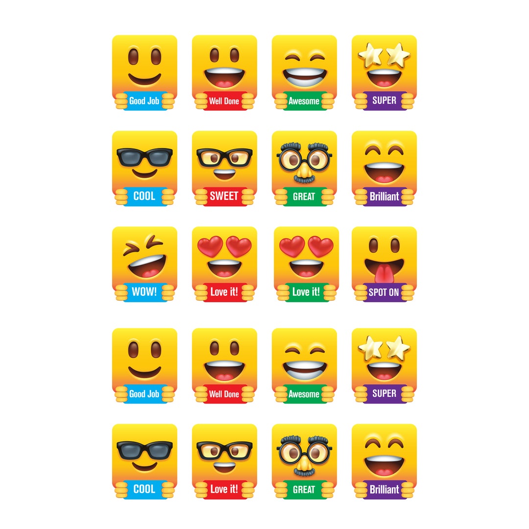 Emoji Teacher Reward Stickers - Etsy