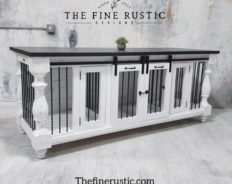 Triple Dog Crate - Etsy