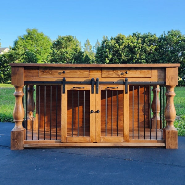 Wood Dog Crate - Etsy