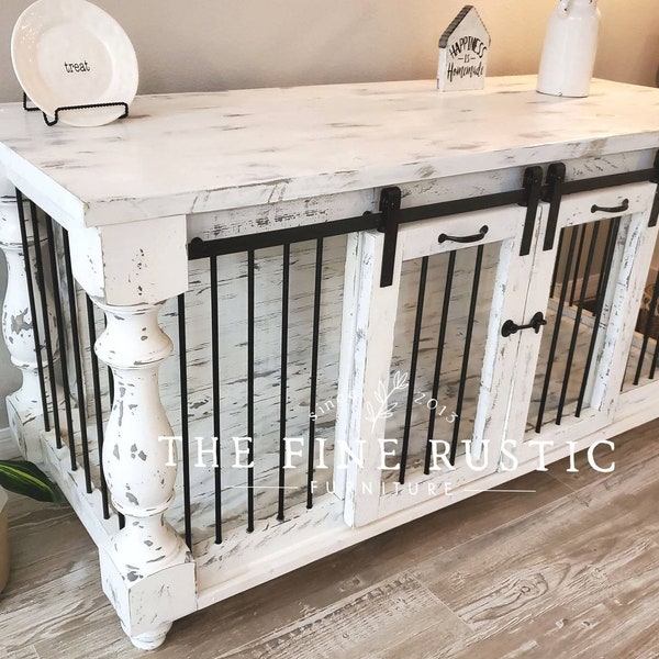 Rustic Dog Crate - Etsy