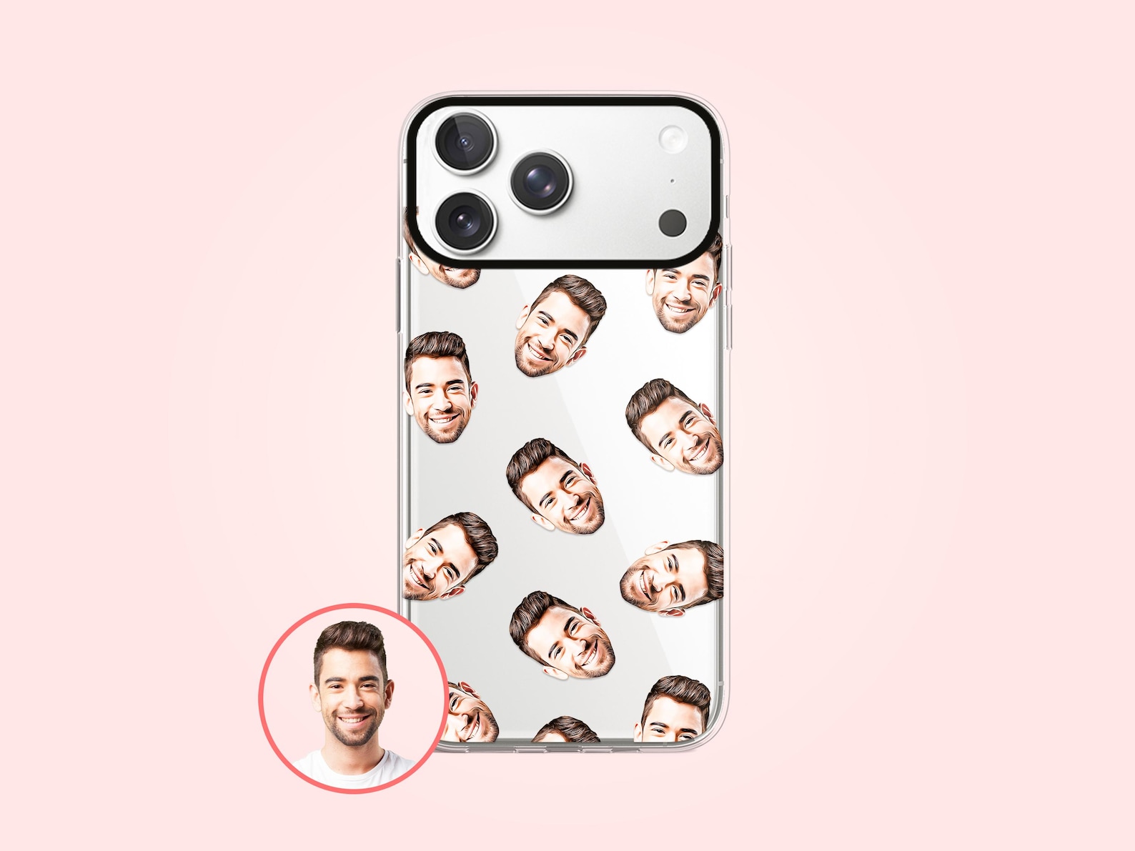 Custom Face iPhone Phone Case, Personalized Photo Gifts, Custom Photo ...