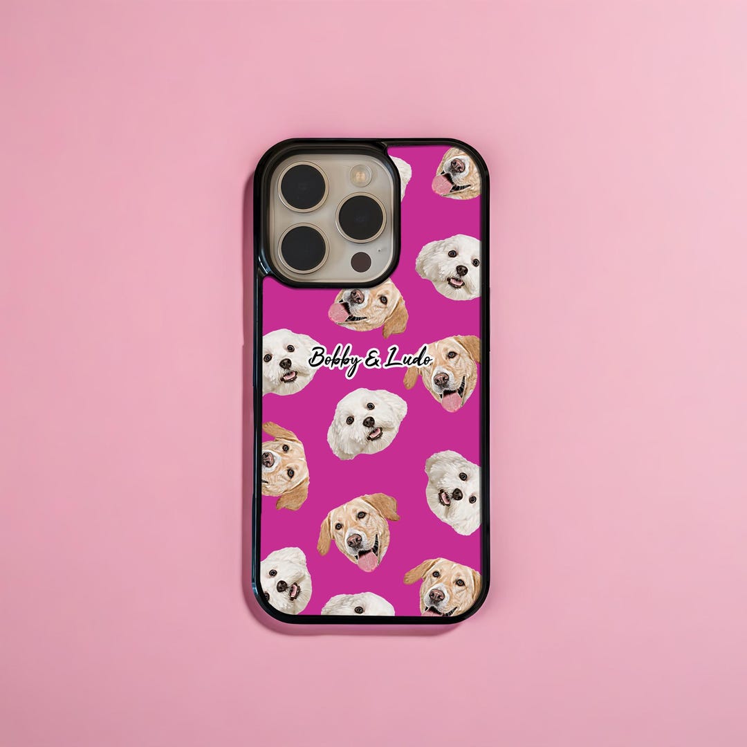 Custom Multiple Dog Faces iPhone Case, Personalized Dog Phone Case ...