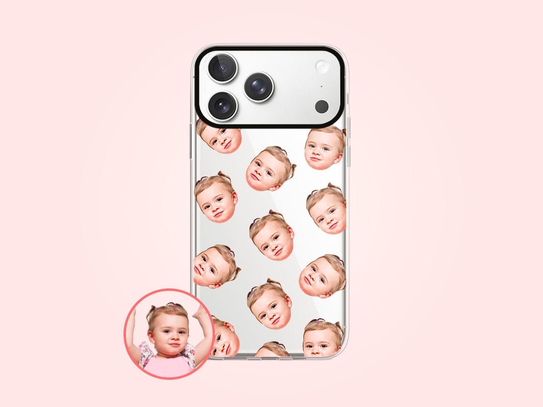 Custom Kids Face iPhone Phone Case, Personalized Photo Gifts, Custom ...