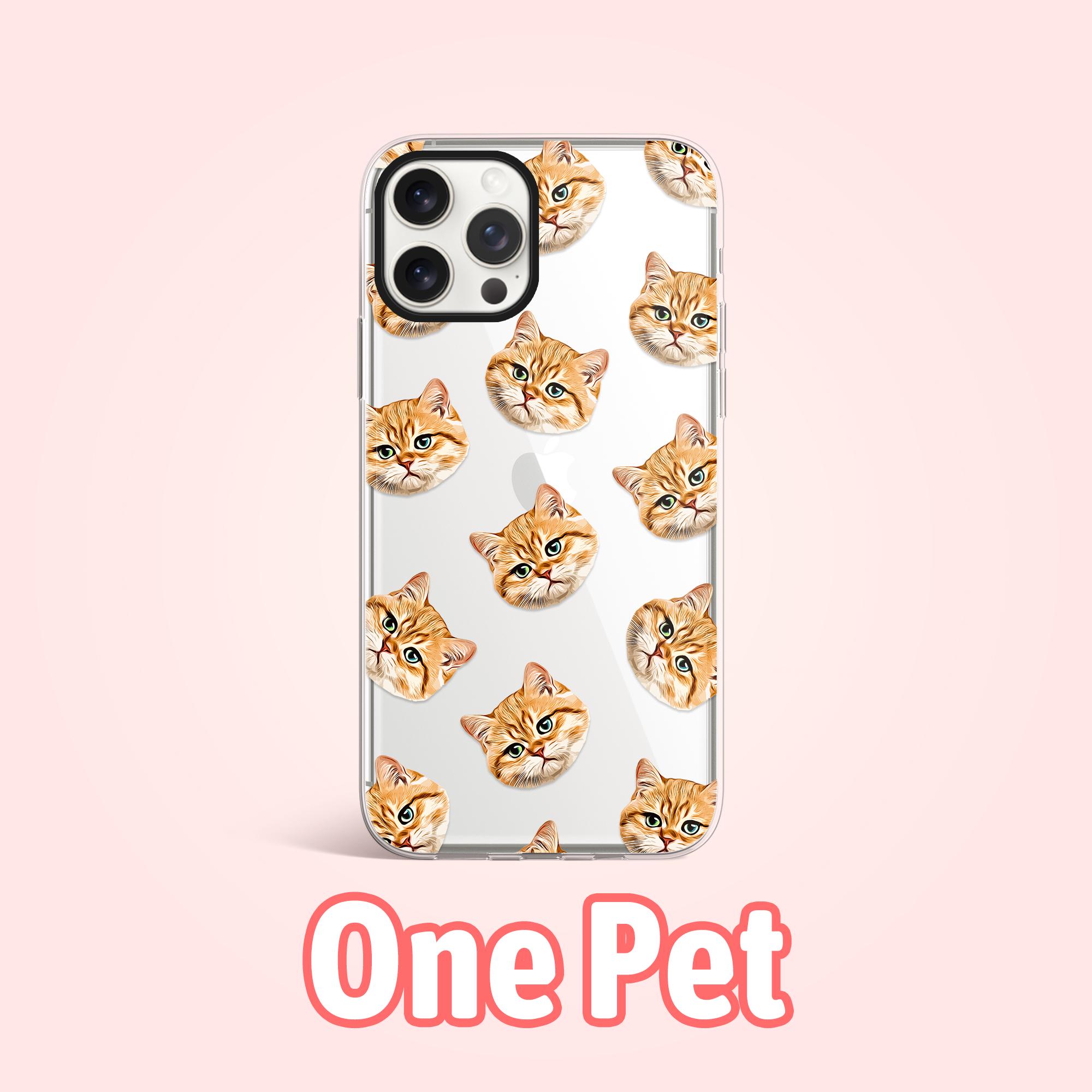 Custom Multi Cat Face iPhone Phone Case, Personalized Cat Gifts, Cat ...