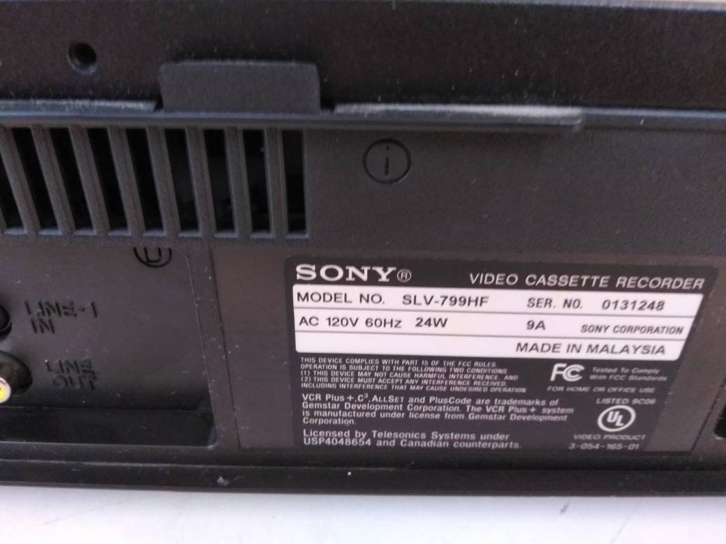 Magnétoscope Sony SLV-799HF sans télécommande - Etsy France