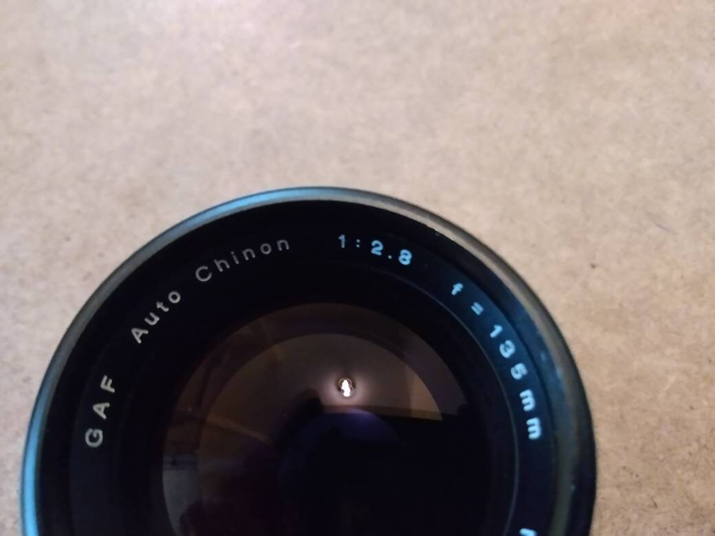 Gaf Auto Chinon 135mm F 2 8 Camera Lens Etsy