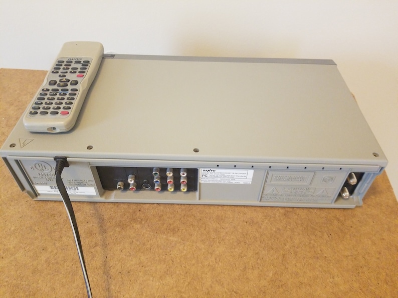 Sanyo DVD VCR Combo Unit With Remote Control - Etsy