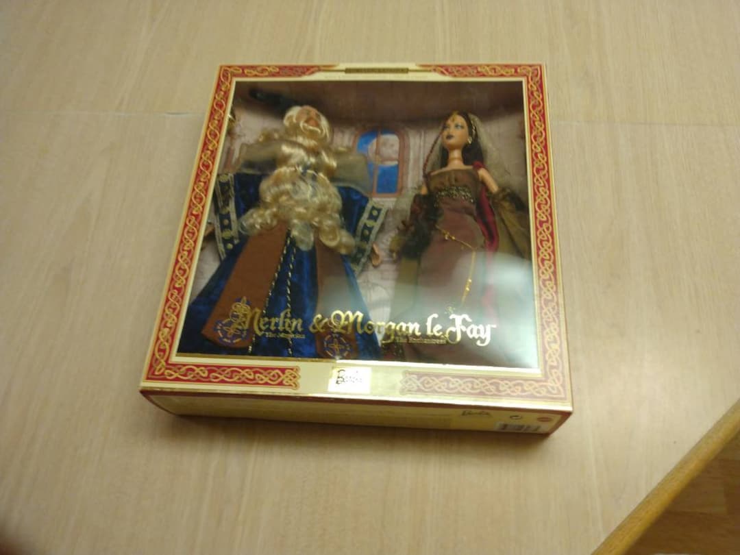 Merlin and Morgan Le Fay Magician and Enchantress Barbie Dolls - Etsy